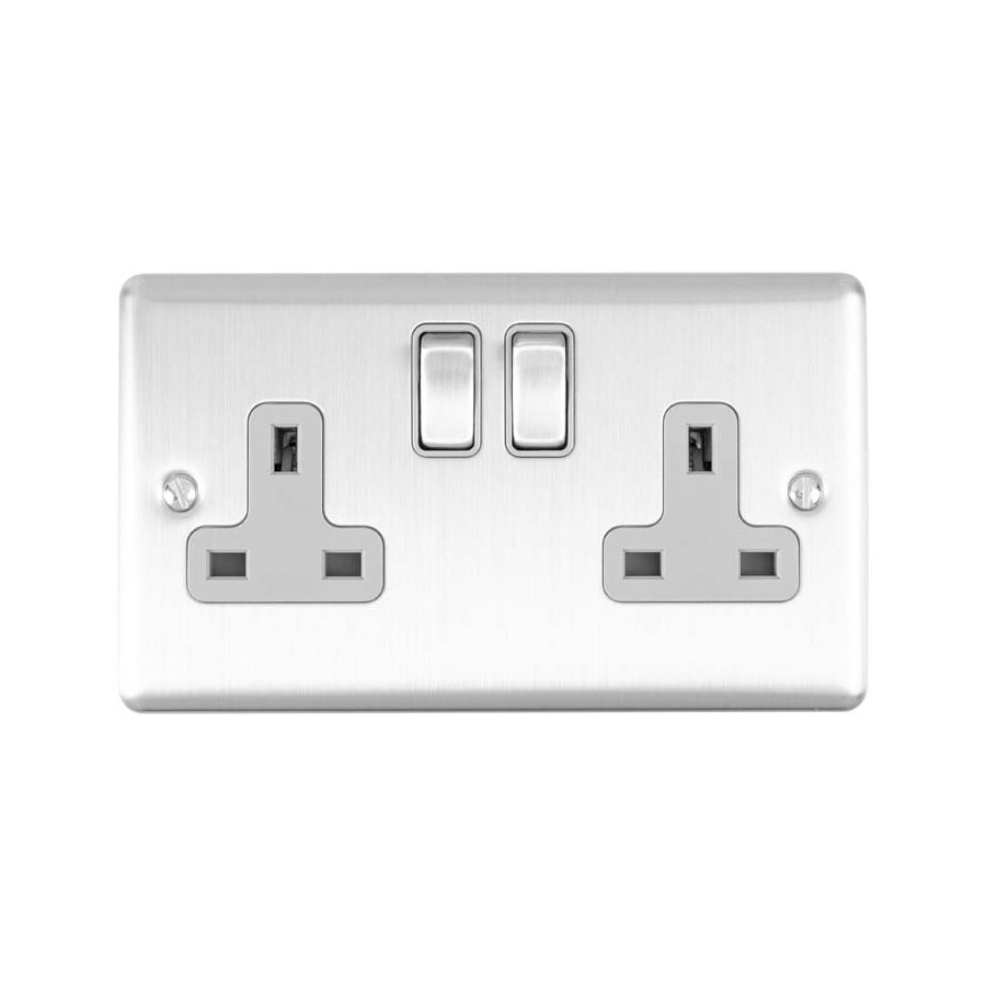 EN2SOSSG | Eurolite | 2 Gang 13A DP Switched Socket | Satin Enhance ... EN2SOSSG | Eurolite | 2 Gang 13A DP Switched Socket | Satin Enhance ...