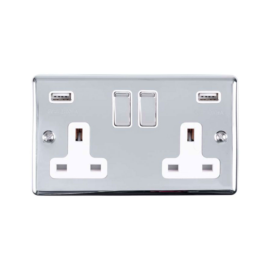 EN2USBPCW | Eurolite | 2 Gang 13A Switched Socket with 3.1A USBs ... EN2USBPCW | Eurolite | 2 Gang 13A Switched Socket with 3.1A USBs ...