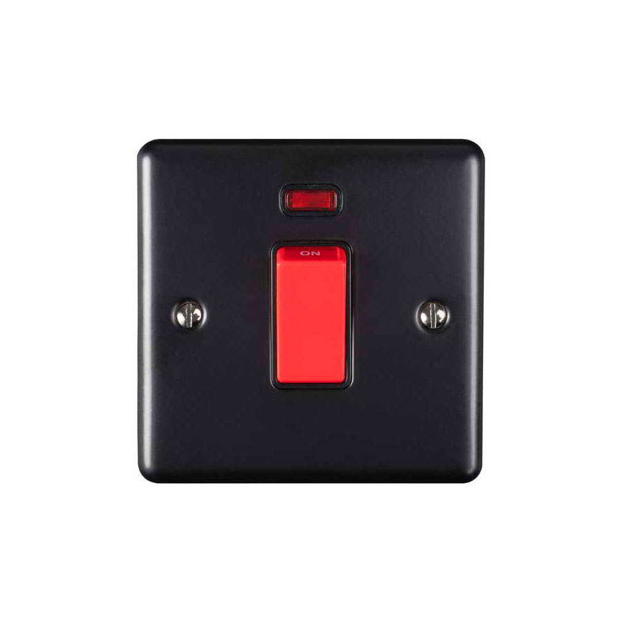 EN45ASWNSMBB | Eurolite | 1 Gang 45A DP Switch with Neon | Matt Black ... EN45ASWNSMBB | Eurolite | 1 Gang 45A DP Switch with Neon | Matt Black ...
