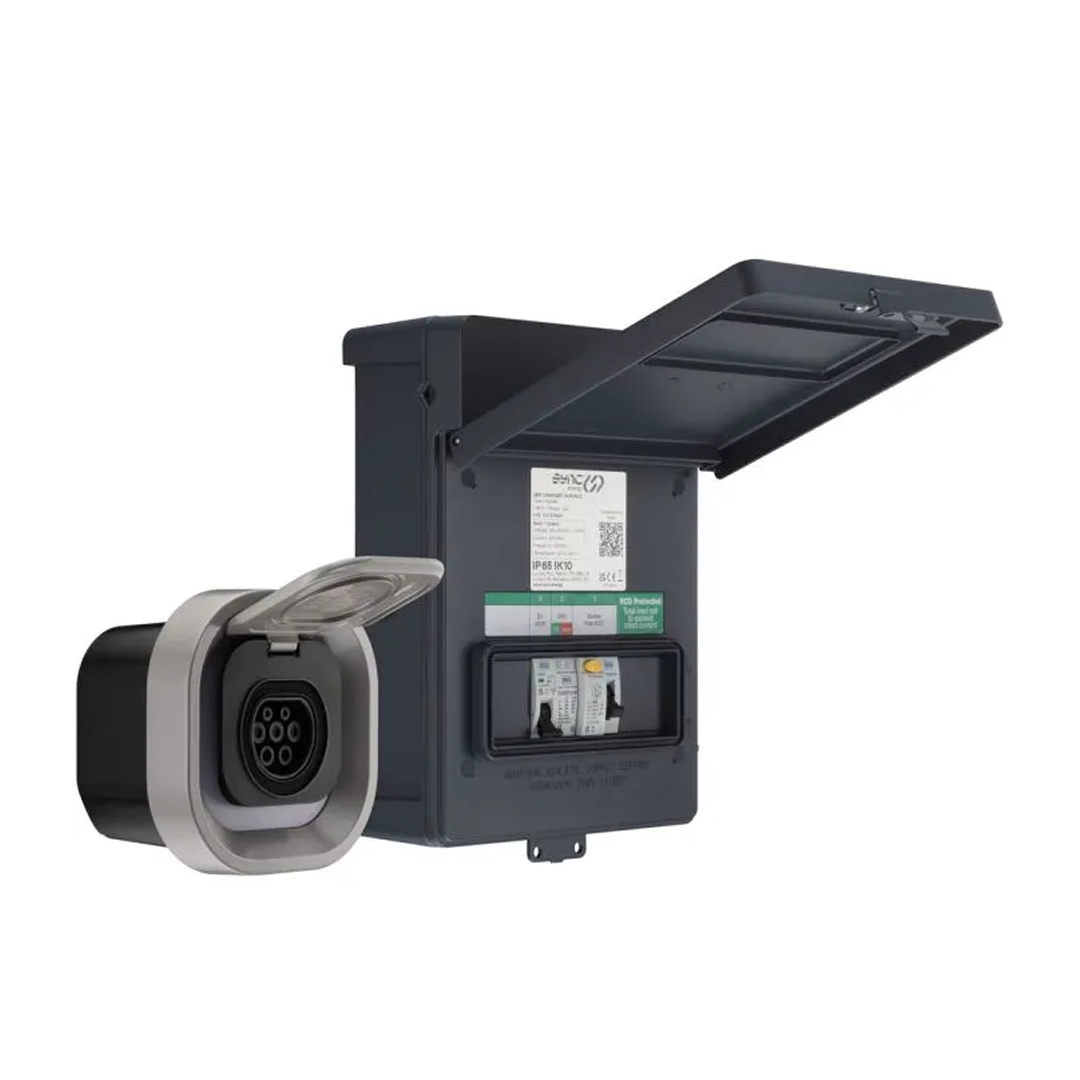 Sync EV | EVLR7MS | Recessed Socket EV Charger with Metal Control Box ...