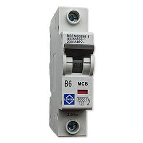 G06-1B06 | Miniature Circuit Breaker 6 Amp 6 Ka Type B (Mcb) | Lewden | Superlec Direct