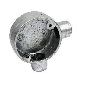 G2159 | 25mm Galvanised Metal Conduit Angle Box | Conduit Accessories ...