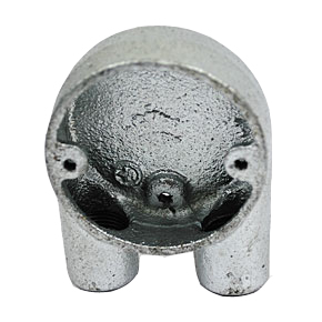 G3394 | 25mm Galvanised Metal Conduit U Box | Conduit Accessories ...