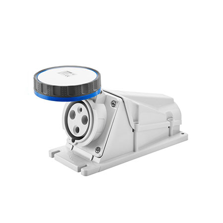 GW63522 | Gewiss | 230V 63A 2P+E (3 Pin) IP67 Wall Socket | Superlec Direct