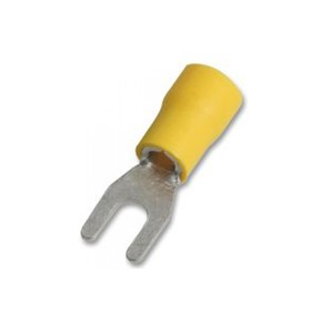 EYF6 | SUPERLEC | Yellow 6mm InsulatedFork Crimp | Blade Crimp Terminal ...