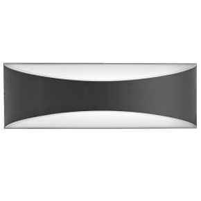 ILDEA011 | Integral | Wave LED Wall Light | Dark Grey | IP65 Rated ...