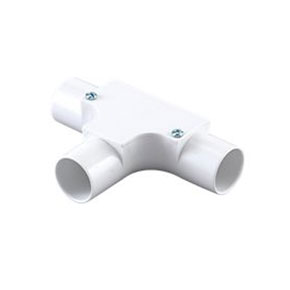 20mm White Inspection Tee | Conduit Accessories | IT20W - Superlec Direct