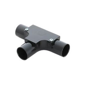 25mm PVC Inspection Tee Black | Conduit Accessories | IT25B - Superlec ...
