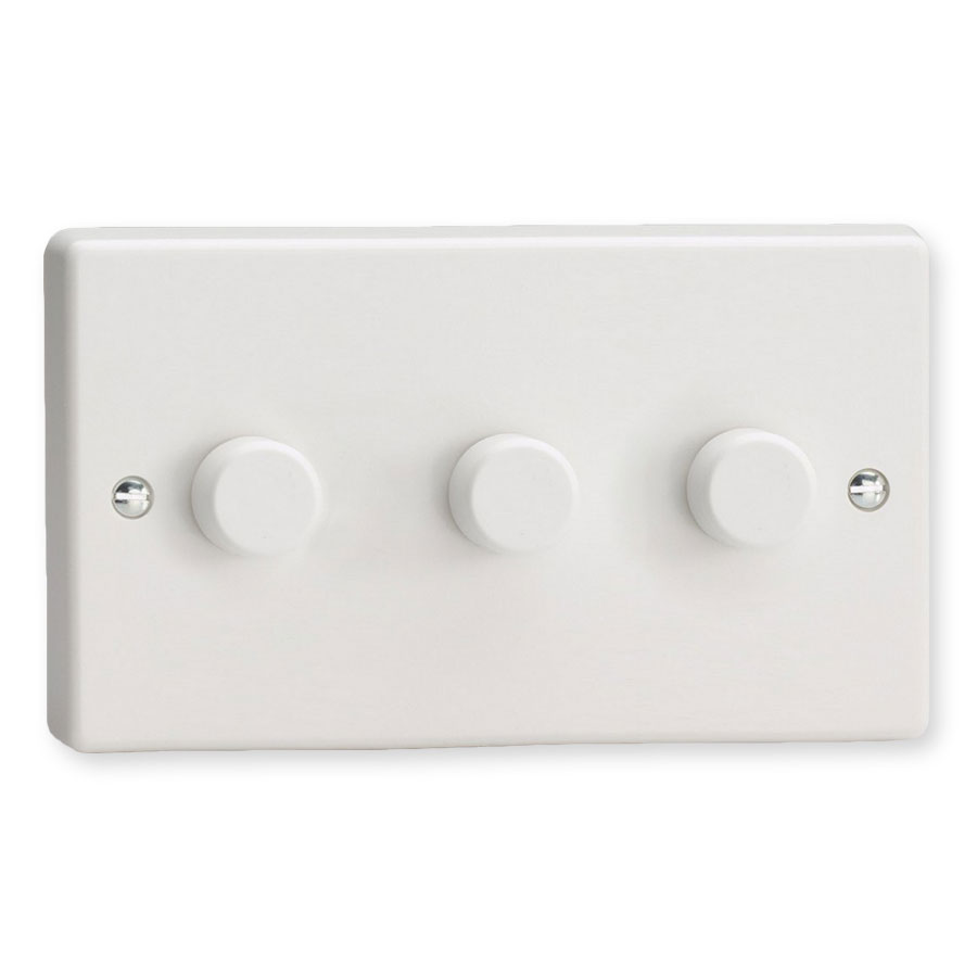 JQDP303W | Varilight | 3X120W 3 Gang LED Dimmer Module | Superlec Direct