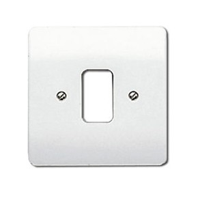 K3631WHI | MK | 1 Module Front Plate | White Module Plate | 1 Gang ...