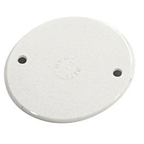 White Circular Conduit Lid | Conduit Accessories | LIDW - Superlec Direct