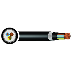 BS6724 Steel Wire Armoured (SWA) cable | LSF2EX6 | 3 core | Brown/Blue ...