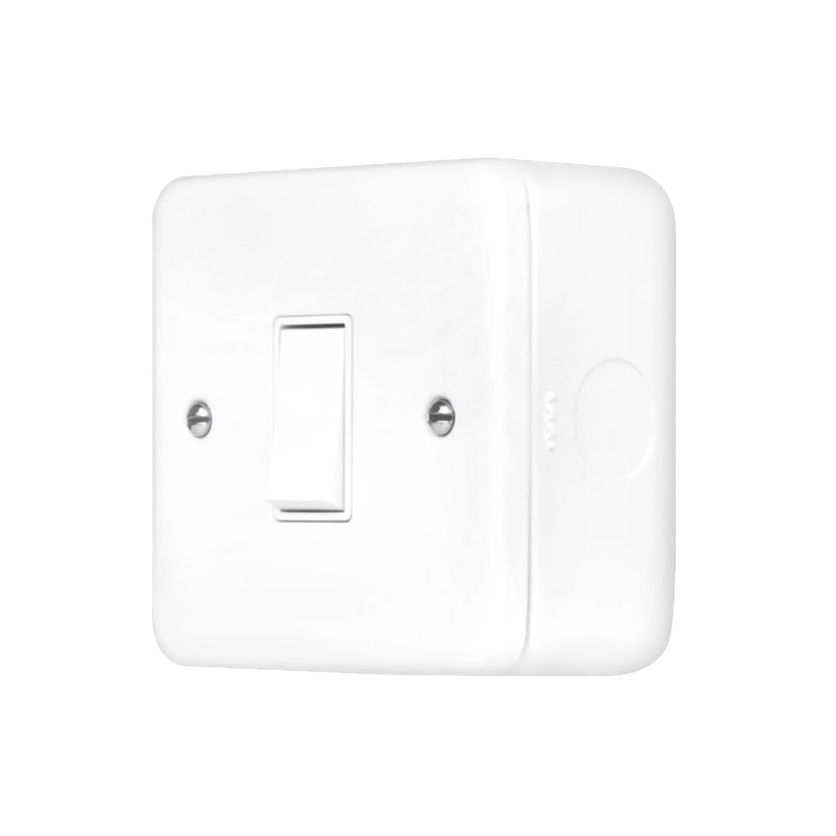 Scolmore Click MCP011PW 10AX 1 Gang 2 Way Plate Switch - Polar White ...