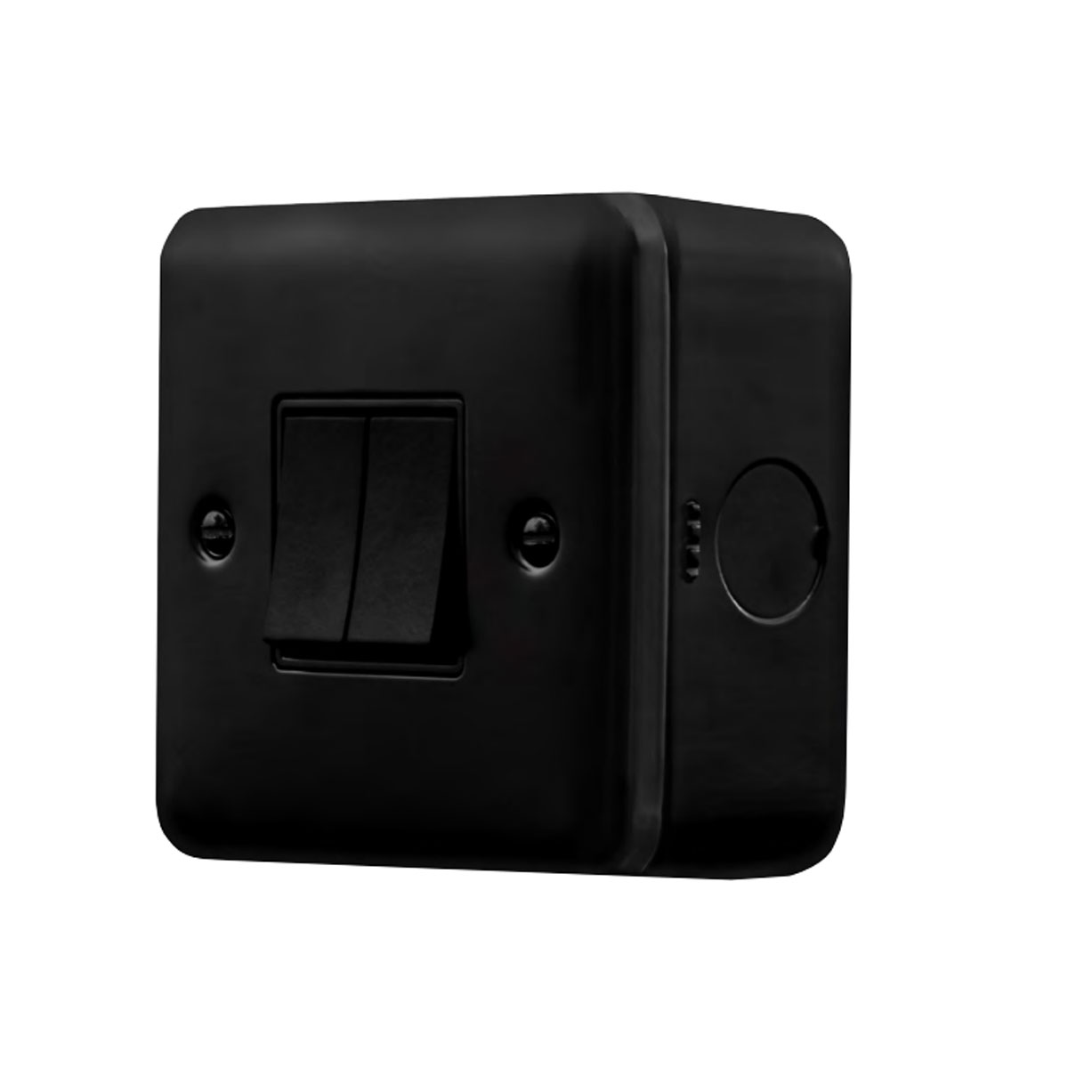 Scolmore | Click | MCP012BK 10AX 2 Gang 2 Way Plate Switch - Matte ...