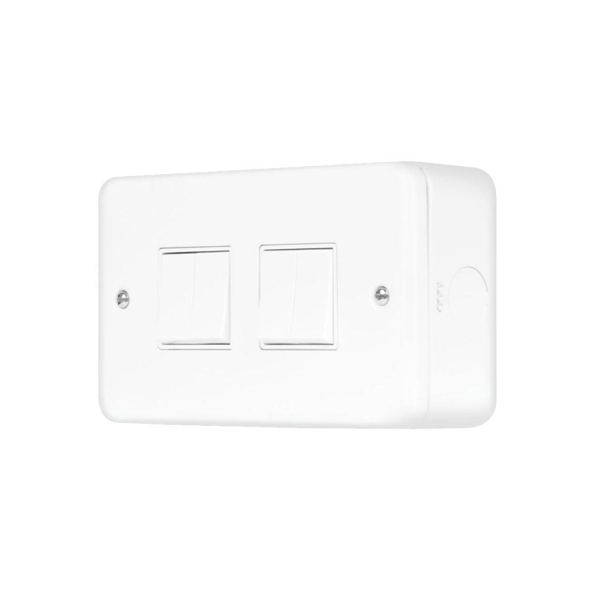 Scolmore Click Mcp019pw 10ax 4 Gang 2 Way Plate Switch Polar White Superlec Direct