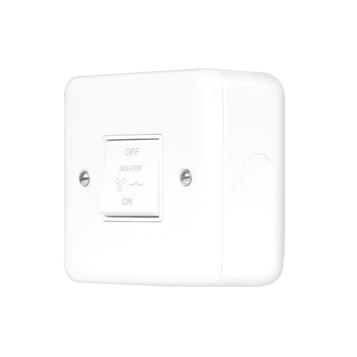 Scolmore Click Mcp020pw 10a 3 Pole Fan Isolation Plate Switch Polar White Superlec Direct