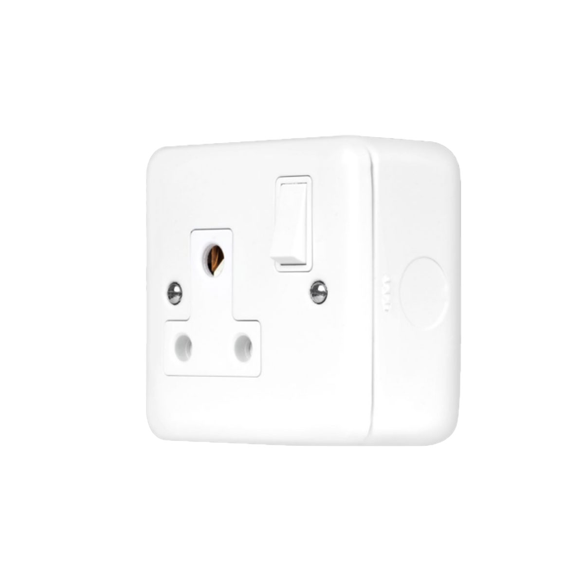 Scolmore | Click | MCP034PW | 15A Switched Round Pin Socket Outlet ...