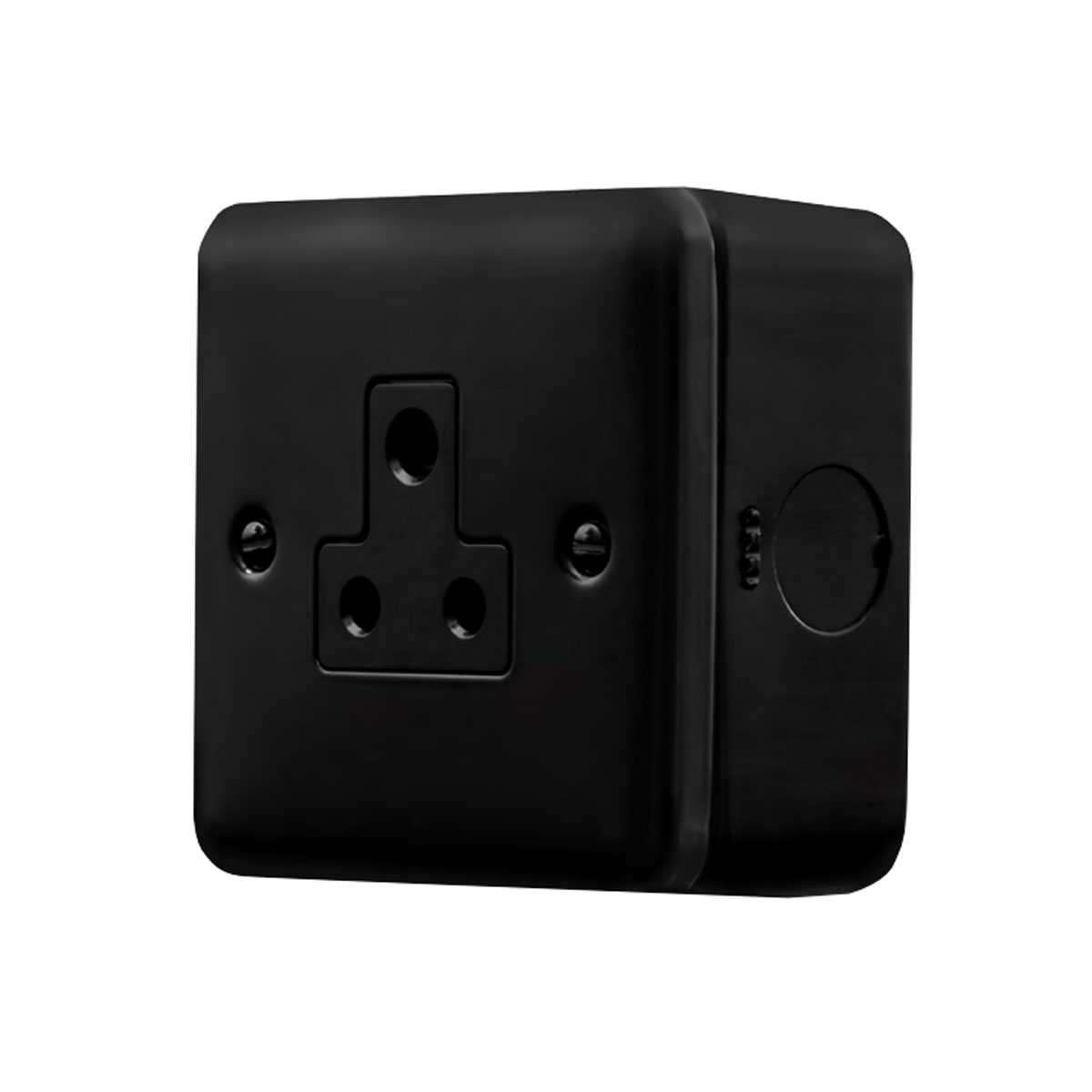 Scolmore Click Mcp038bk 5a Round Pin Socket Outlet Black