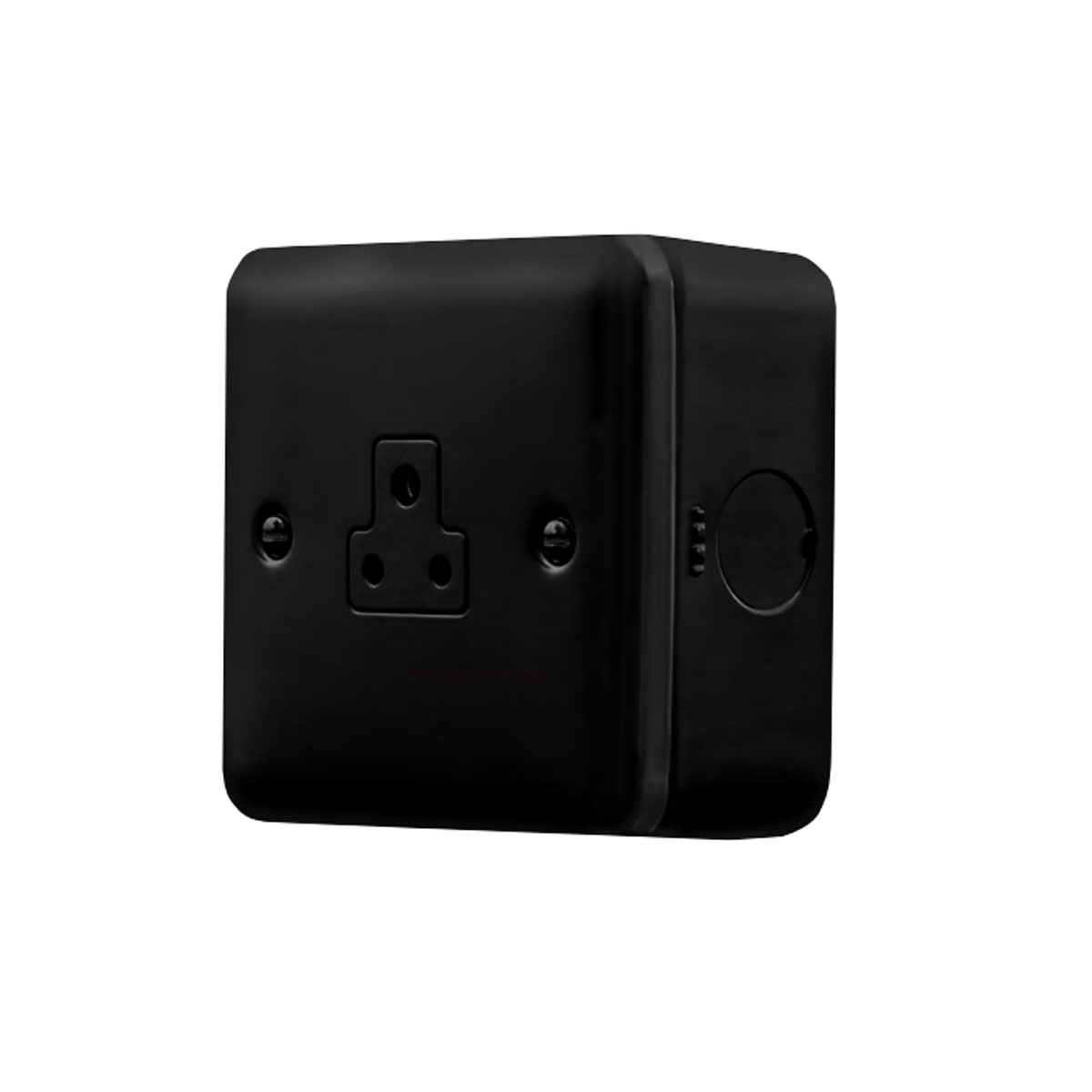 Scolmore Click Mcp039bk 2a Round Pin Socket Outlet Black Superlec Direct