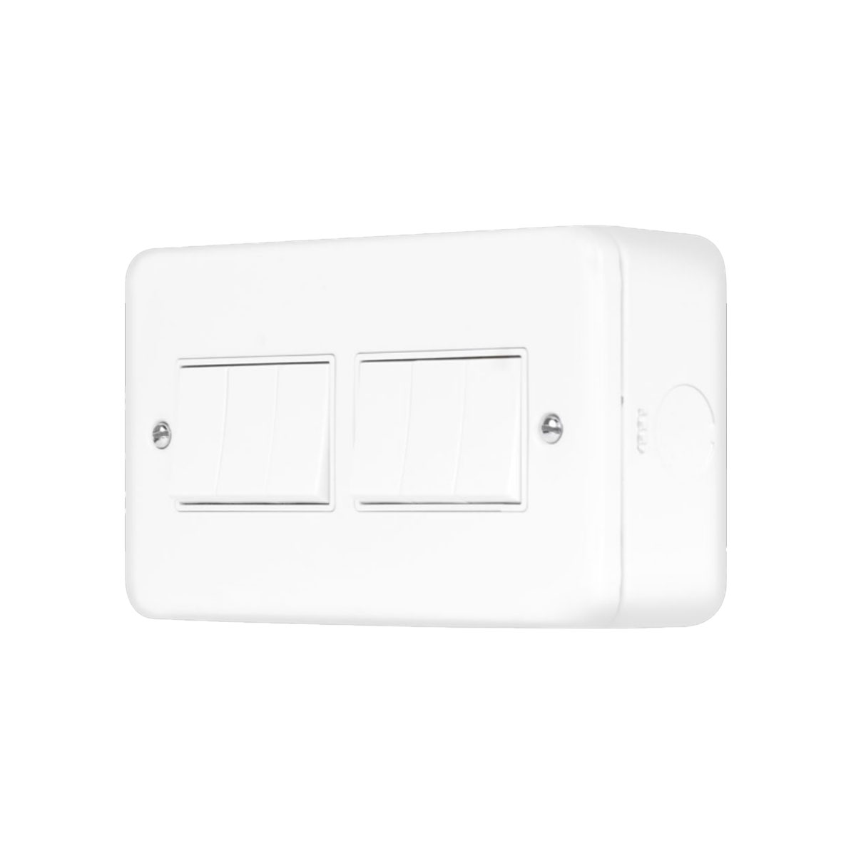 Scolmore | Click | MCP105PW | 10AX 6 Gang 2 Way Plate Switch - Polar ...