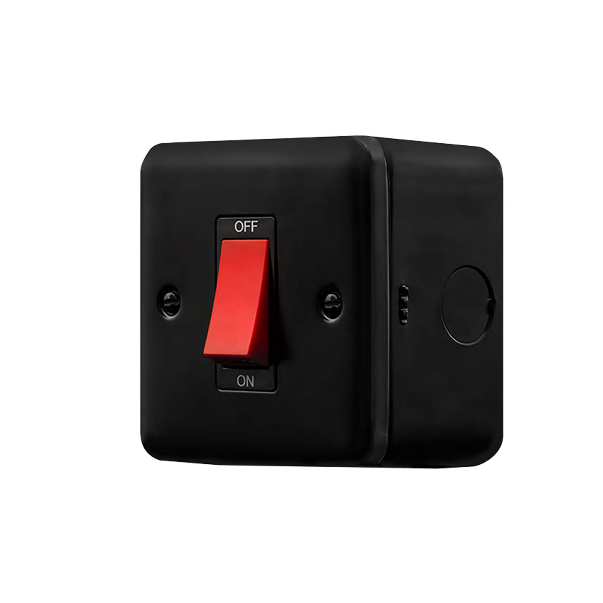 Scolmore | Click | MCP200BK | 50A 1 Gang Double Pole Plate Switch ...