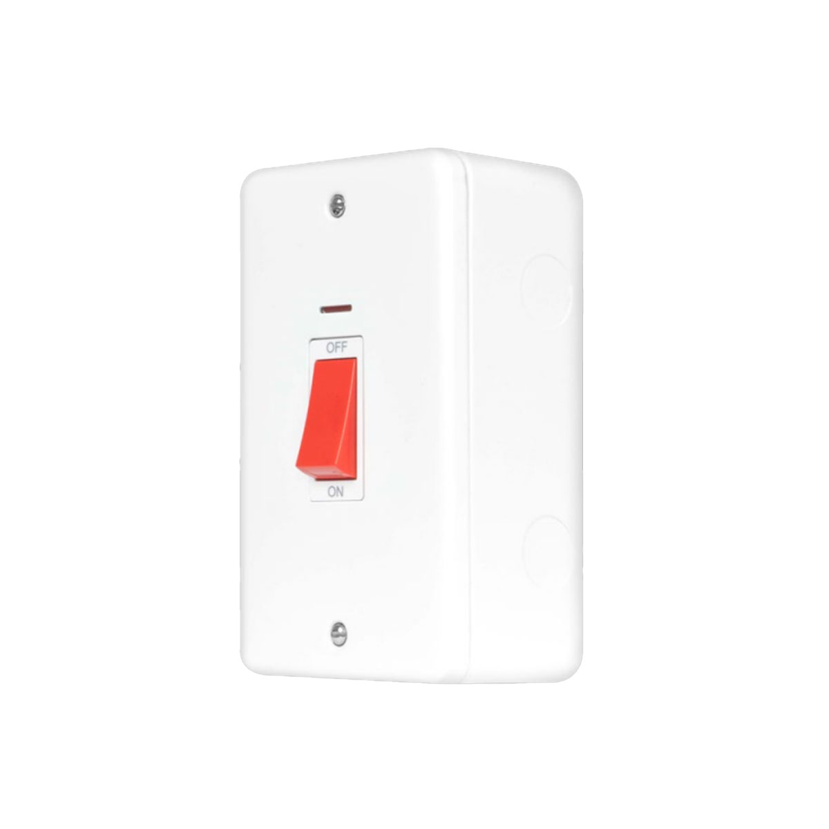Scolmore | Click | MCP203PW | 50A 2 Gang (Vertical) Double Pole Plate ...