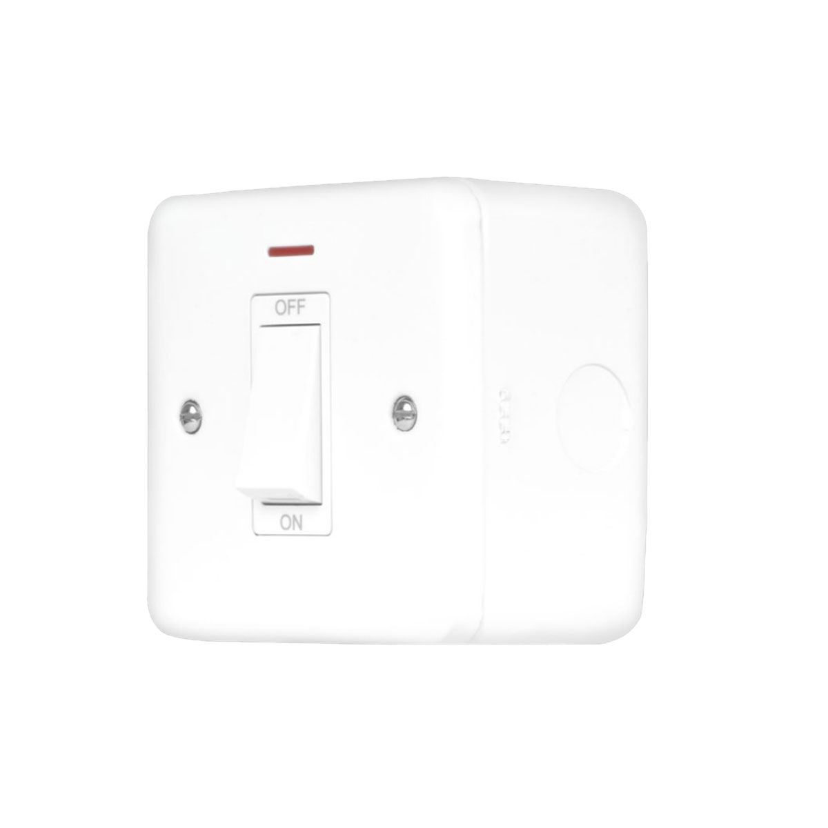 Scolmore | Click | MCP500PW | 50A 1 Gang Double Pole Plate Switch with ...