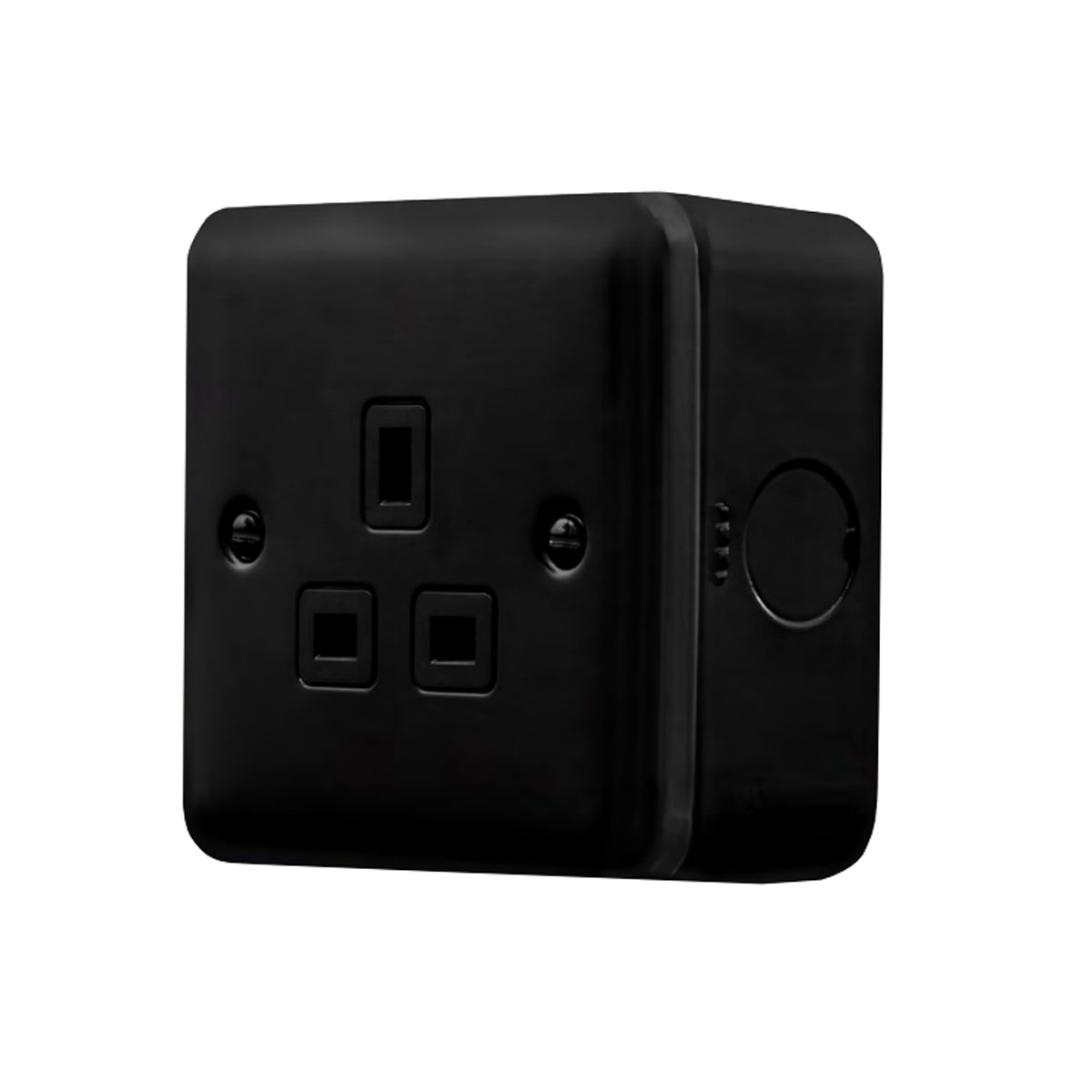 Scolmore Click Mcp530bk 13a 1 Gang Unswitched Socket Outlet Black Superlec Direct