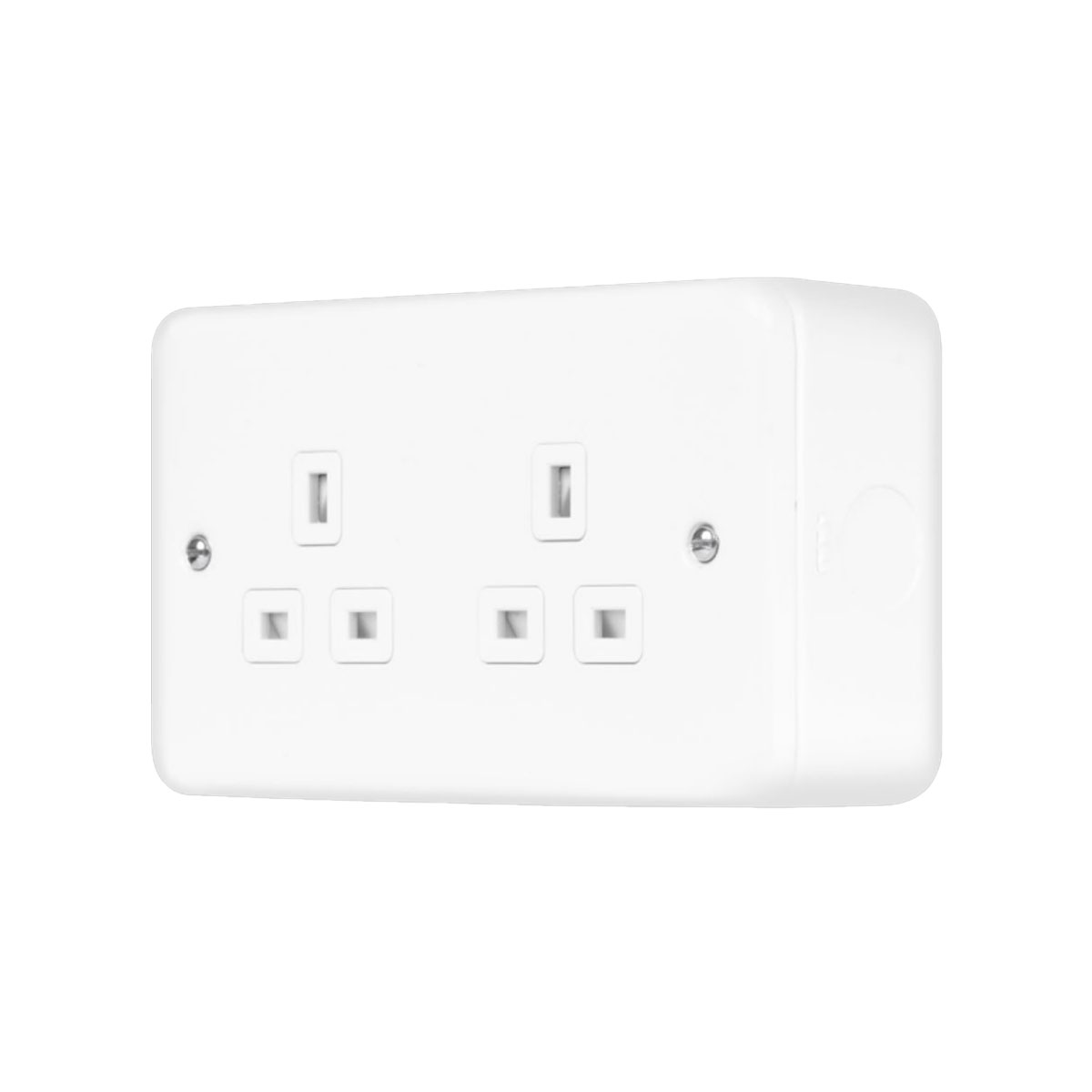 Scolmore | Click | MCP532PW | 13A 2 Gang Unswitched Socket Outlet ...