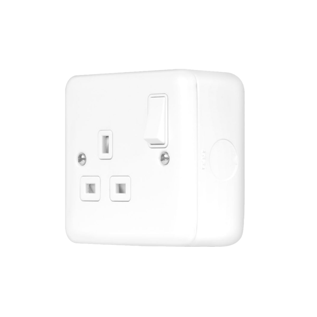 Scolmore Click Mcp535 13a 1 Gang Double Pole Switched Socket Outlet Polar White