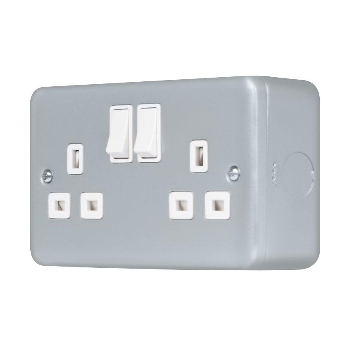 Scolmore Click Mcp536 13a 2 Gang Double Pole Switched Socket Outlet Superlec Direct