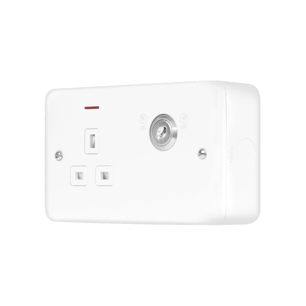 Scolmore | Click | MCP655PW | 13A 1 Gang Double Pole Key Lockable ...