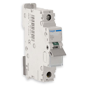 NBN125A | HAGER | Single Pole MCB - 25AMP | Type B MCB | Electrical ...