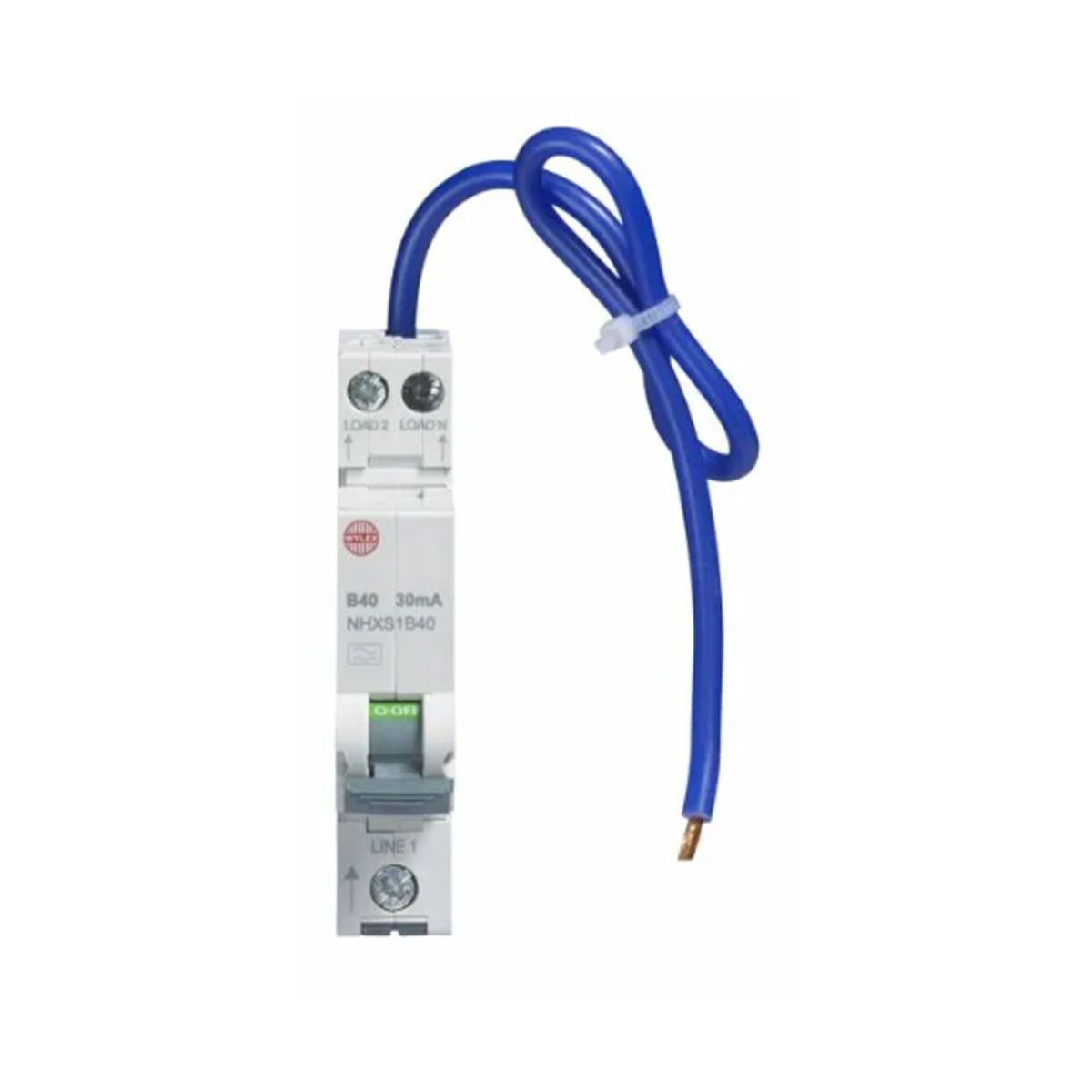 Wylex | NHXS1B40 | NHXS 40A 1P+N 1 Module B Curve 6kA 40mA RCBO | Superlec Direct