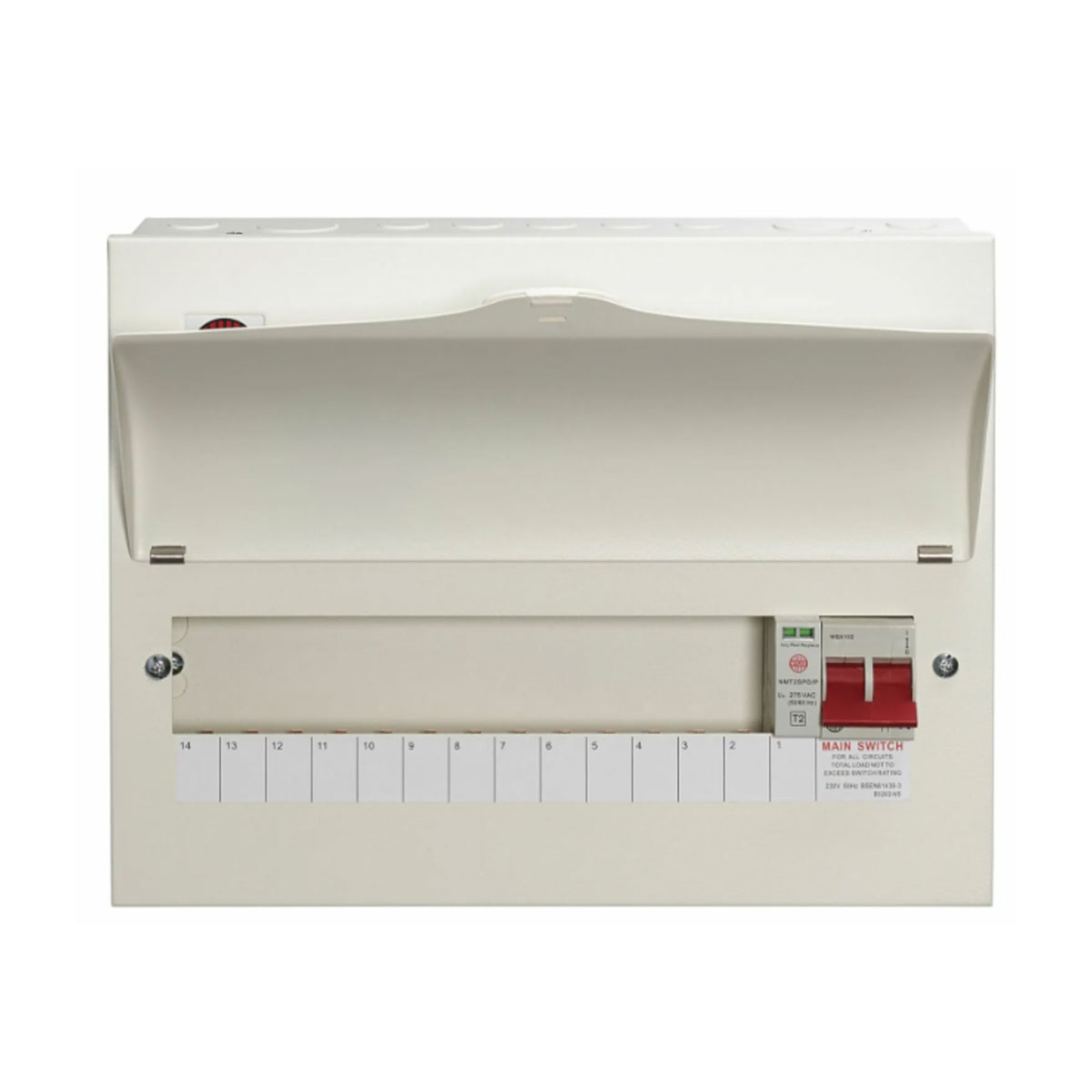 Wylex | NM1306LS | 13 Way 100A Isolator Incomer Metal Clad Consumer ...