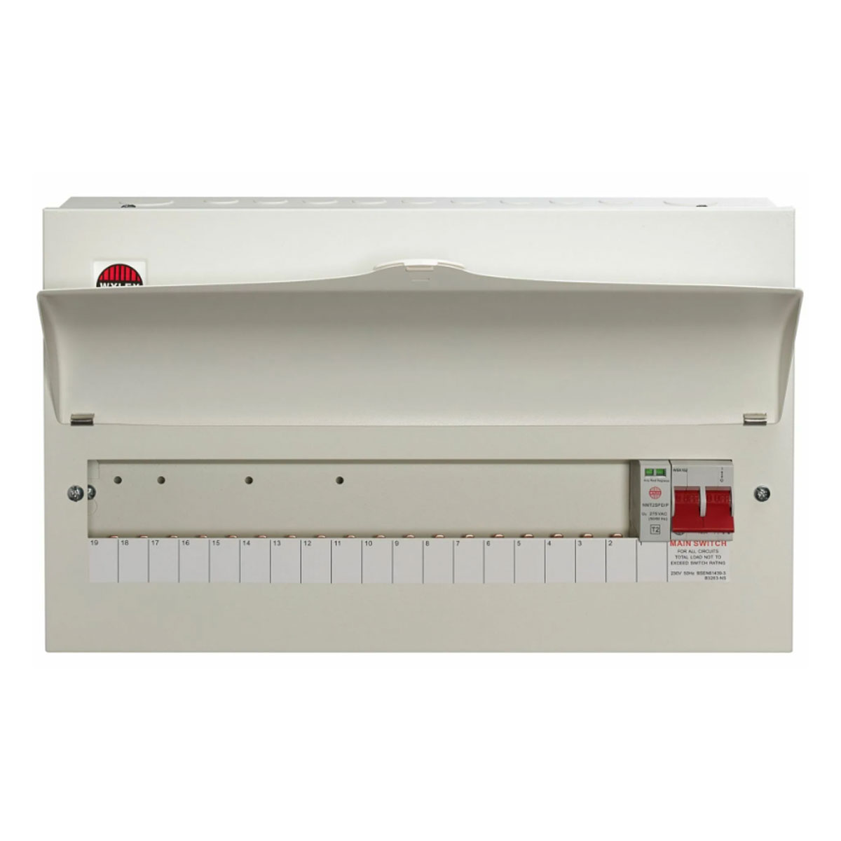 Wylex | NM1806LS | 18 Way 100A Isolator Incomer Metal Clad Consumer ...
