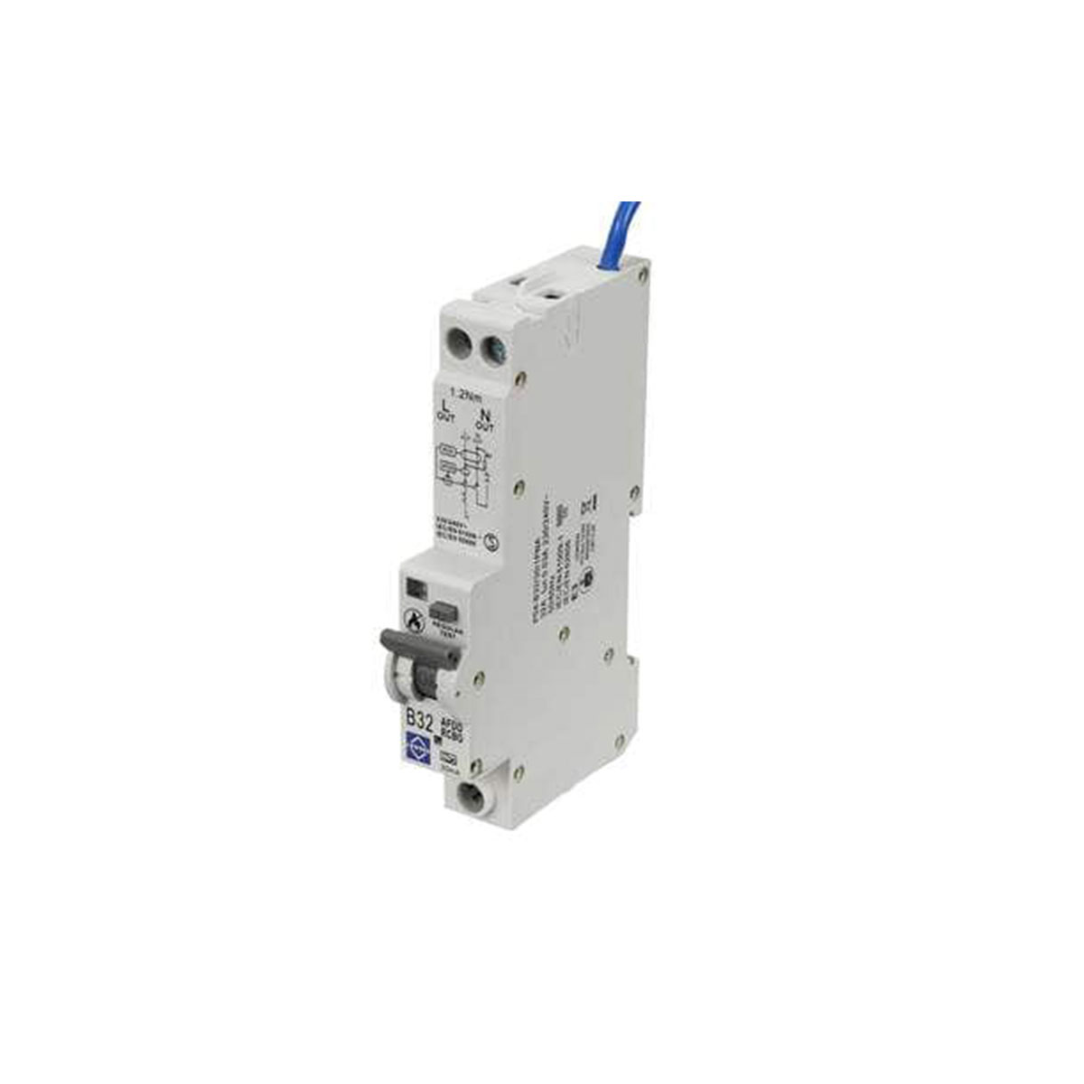 Lewden | P04-B32/30/1PNA | 32A 30mA AFFD RCBO 6ka 1 Module | Superlec Direct