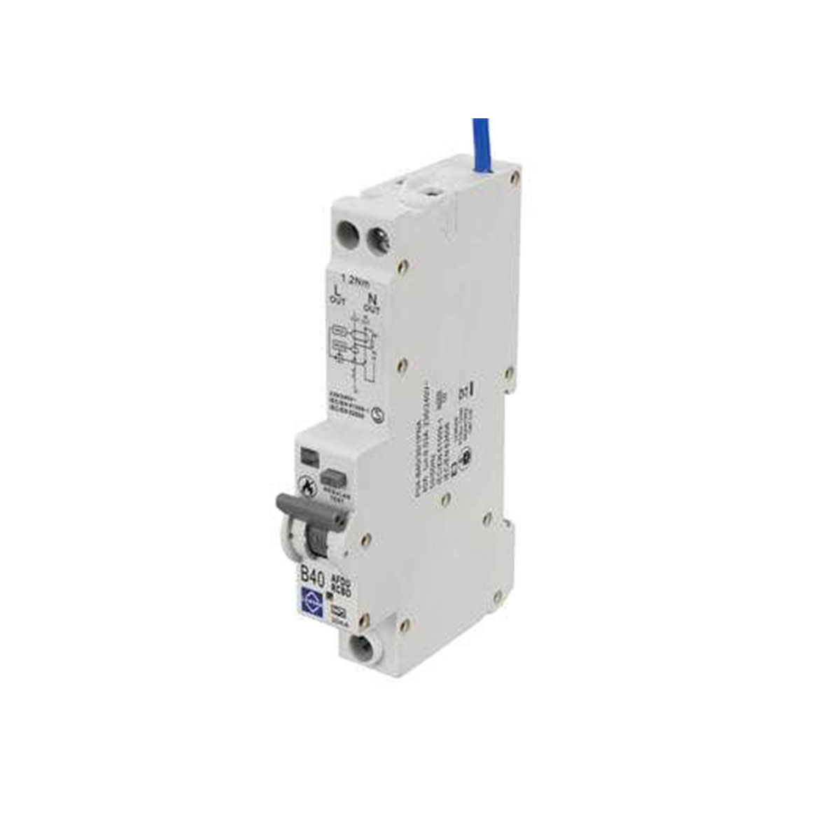 Lewden | P04-B40/30/1PNA | 40A 30mA AFFD RCBO 6ka 1 Module | Superlec Direct