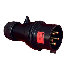 Garo Pro Scene | IP44 3P+N+E Plug | 400V 32A | P432-6S-B | Superlec Direct