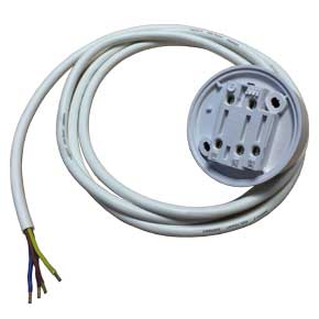 PCR2000/2 | HAGER | 6amp 3pin KLIK ceiling rose | Ceiling Rose Kit with ...