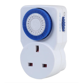 24HOUR MECHANICAL PLUG-IN TIMER MAX 3KW 13A 30-MIN SEGMENTS| Superlec ...