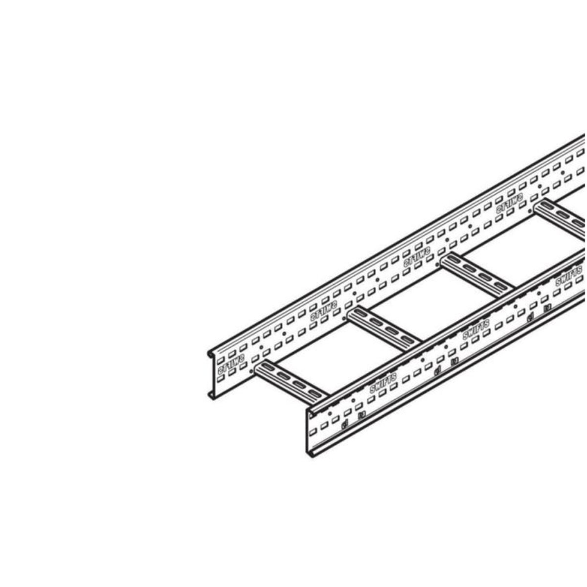 Legrand | PL300PG | Heavy Duty Pre-galvanised Swifts Cable 3m Ladder ...