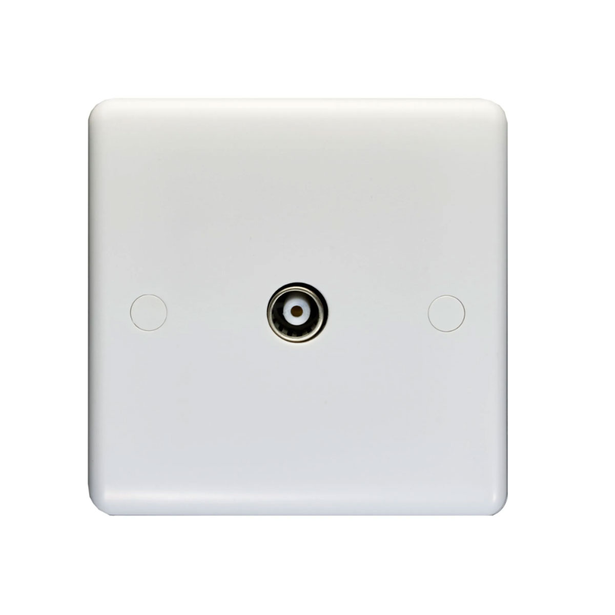 Eurolite | PL4321 | Enhance White Plastic 1 Gang Non-Isolated Coaxial ...
