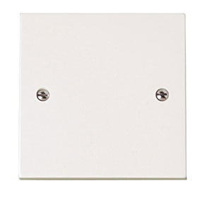 PRW060 | SCOLMORE | White 1 gang Blanking Plate | White Pattress Blank ...