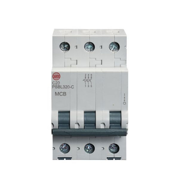 PSBL320-C | WYLEX | 20a Triple pole Type C MCB | 20amp TP MCB | 20amp Mini Circuit Breaker | NH ...