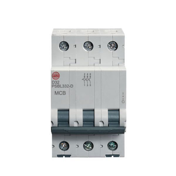 PSBL332-D | WYLEX | 32a Triple pole Type D MCB | 32amp TP MCB | 32amp ...