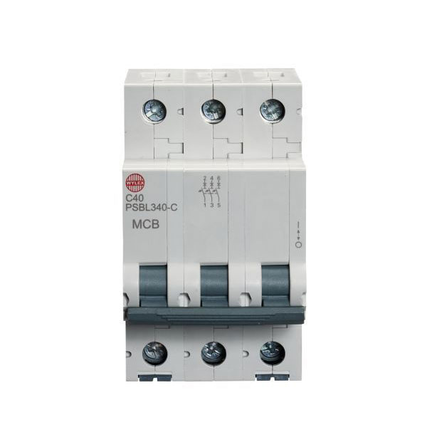 PSBL340-C | WYLEX | 40a Triple pole Type C MCB | 40amp TP MCB | 40amp Mini Circuit Breaker | NH ...