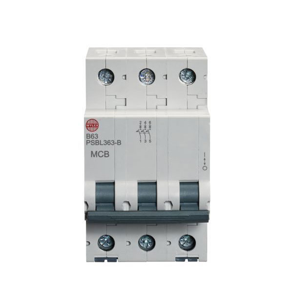 PSBL363-B | WYLEX | 63a Triple pole Type B MCB | 63amp TP MCB | 63amp Mini Circuit Breaker | NH ...