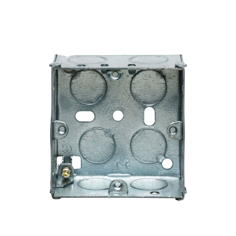 SB615 | Appleby | 1 Gang Metal Flush Box 35mm | Superlec Direct