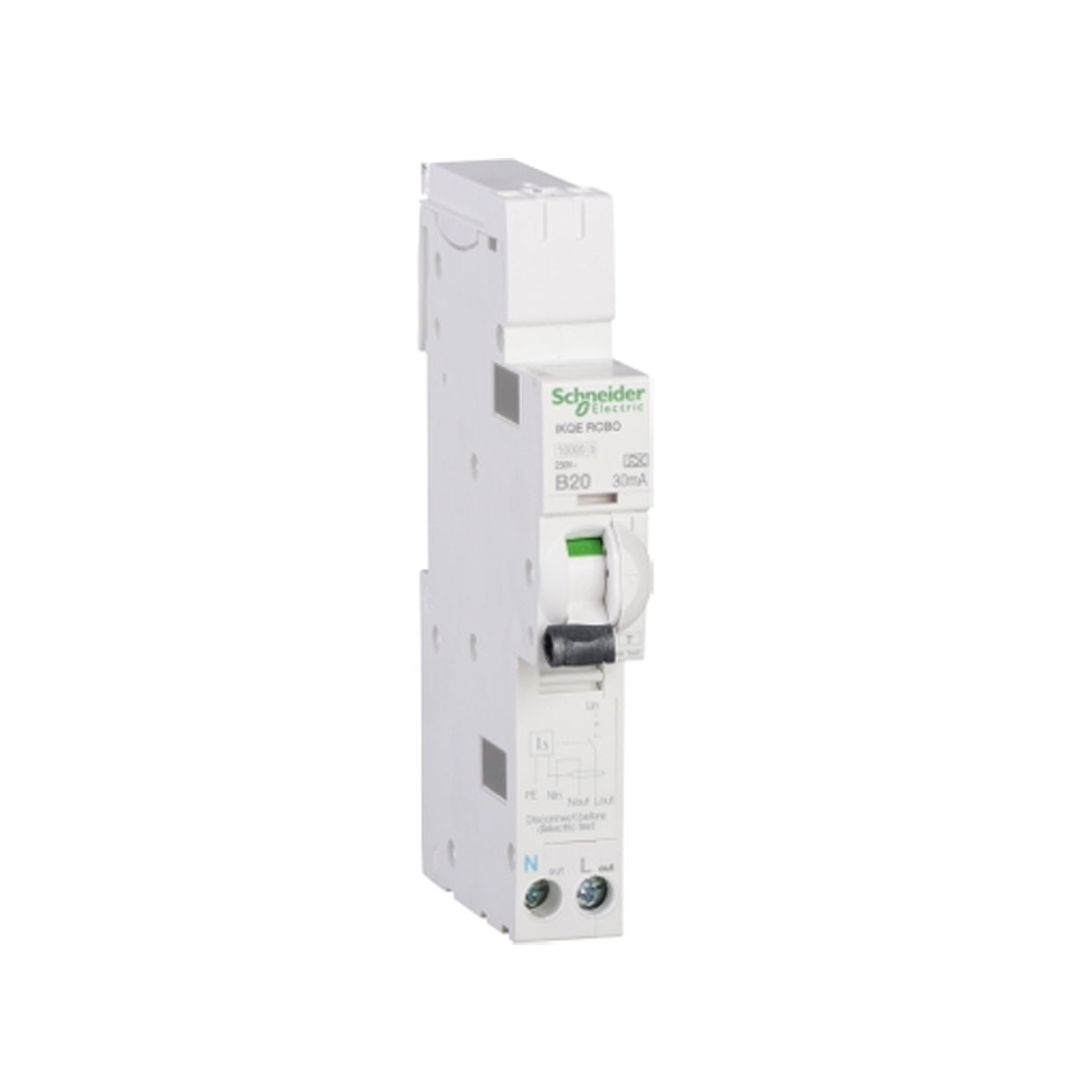 Schneider | SEE120B03 | Acti9 RCBO 20amp 30Ma Type B earth leakage circuit breaker 10Ka ...